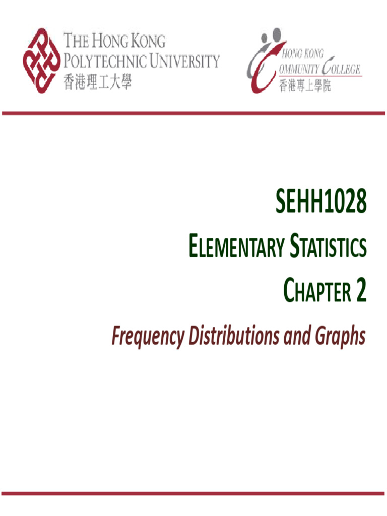 Chapter 2 - Frequency Distributions and Graphs (For Student) | PDF | Histogram | Chart
