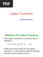 Laplace Transform Cheat Sheet | PDF