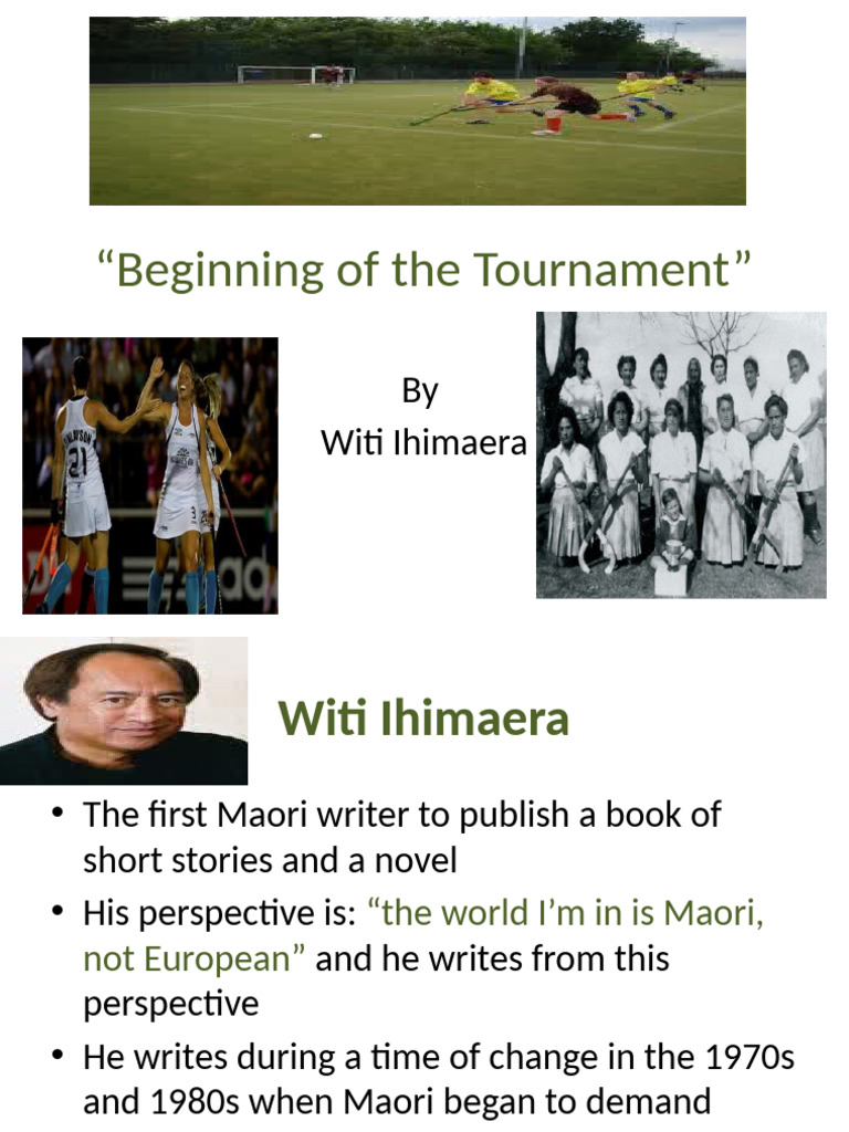 Beginning of The Tournament NZ Short Story | PDF | Paragraph | Human ...