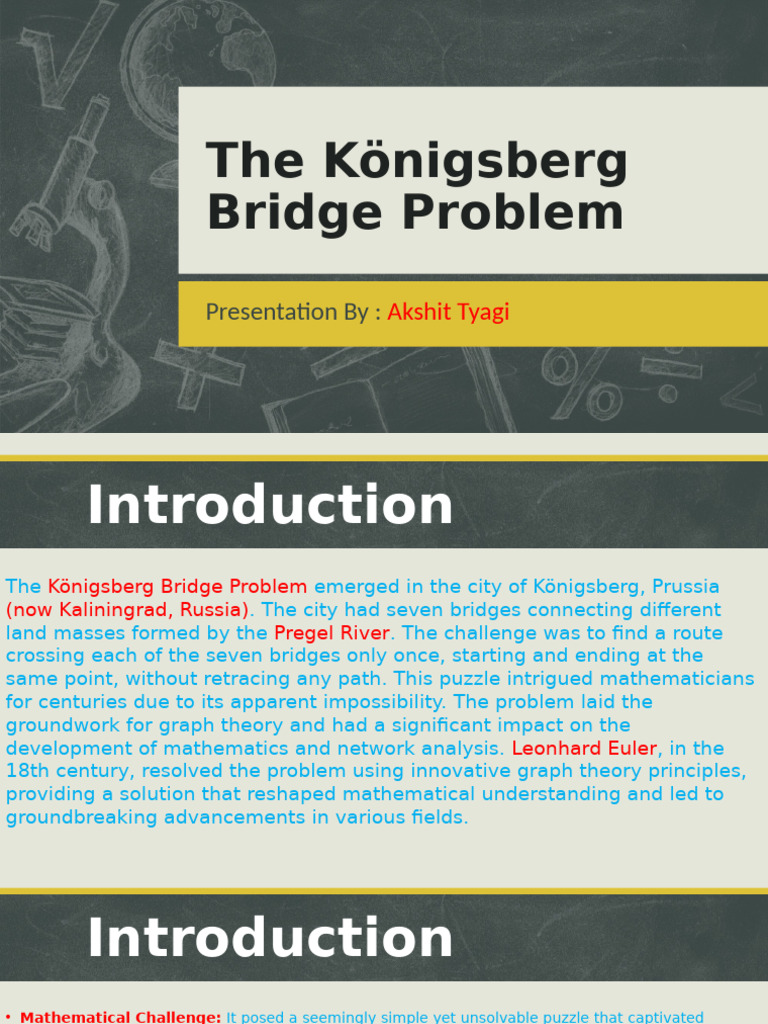 The Königsberg Bridge Problem-1 | PDF | Graph Theory | Applied Mathematics