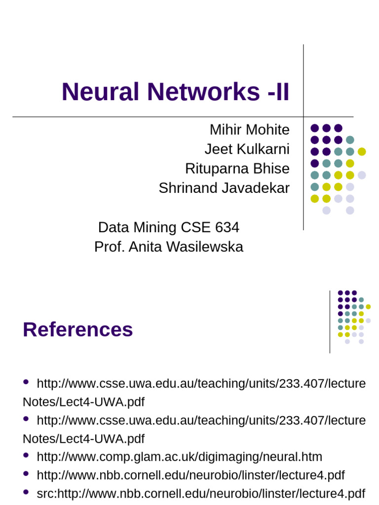 Final PPT DataMining | PDF | Artificial Neural Network | Statistical Classification