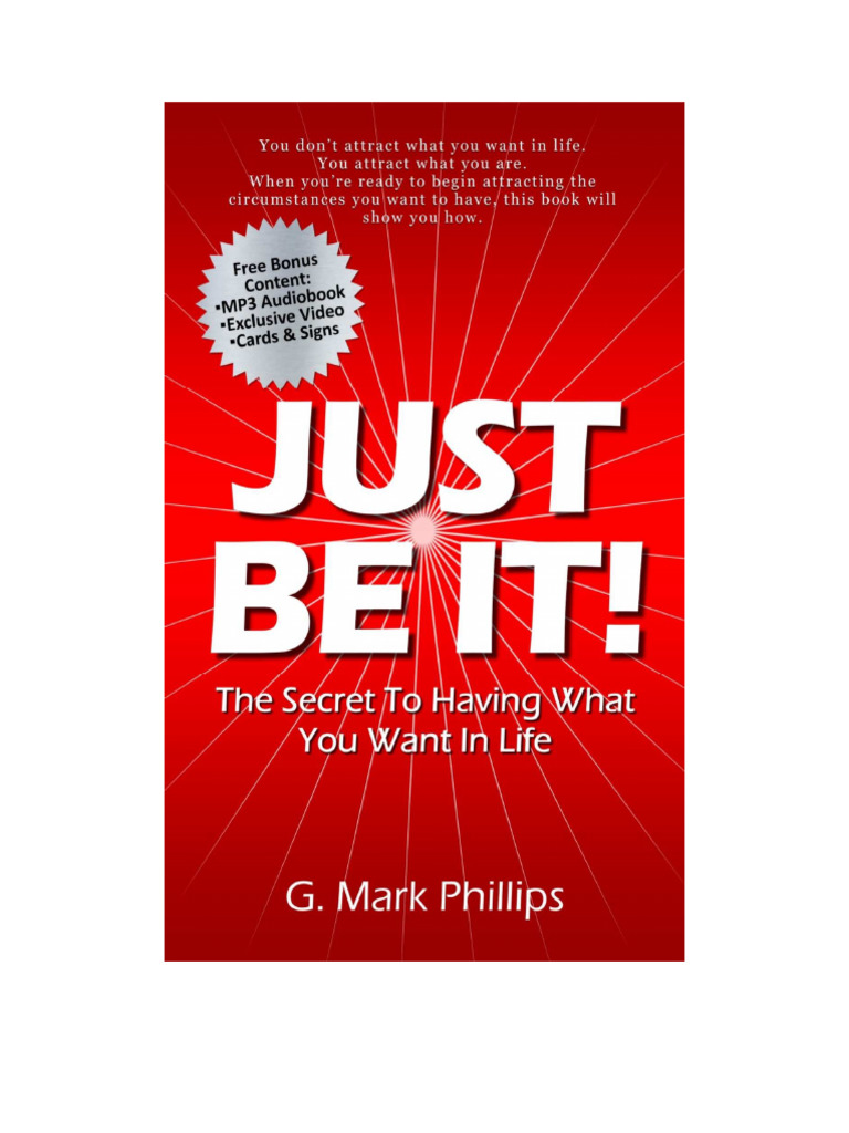 Just Be It | PDF | Thought | Mind