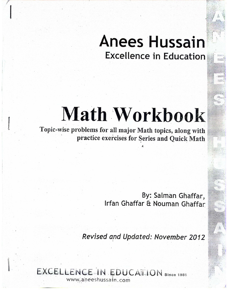 Anees Hussain Maths Book (Iba) | PDF