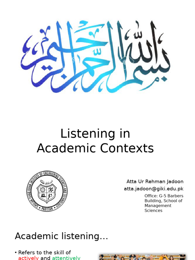 Effective Academic Listening Strategies | PDF | Reading Comprehension ...