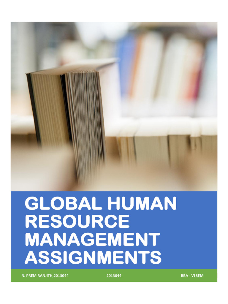 Global Human Resource Management Guide | PDF | Recruitment ...