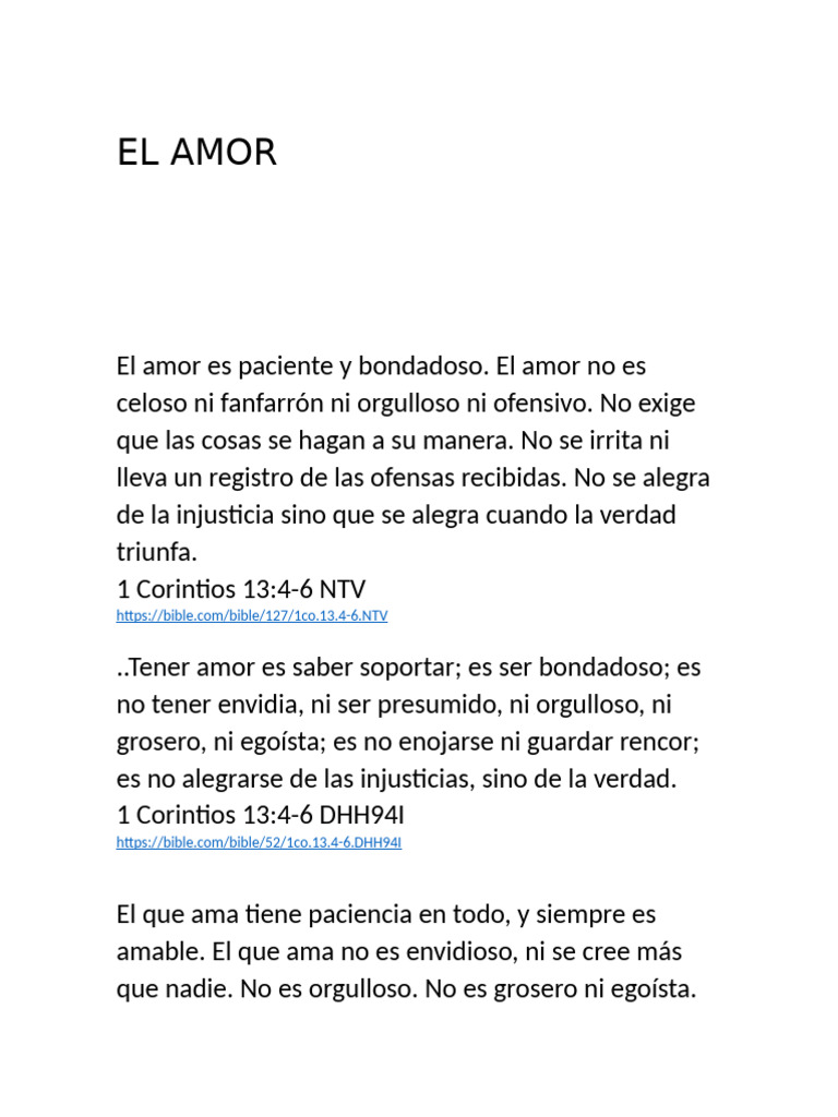 El Amor | PDF