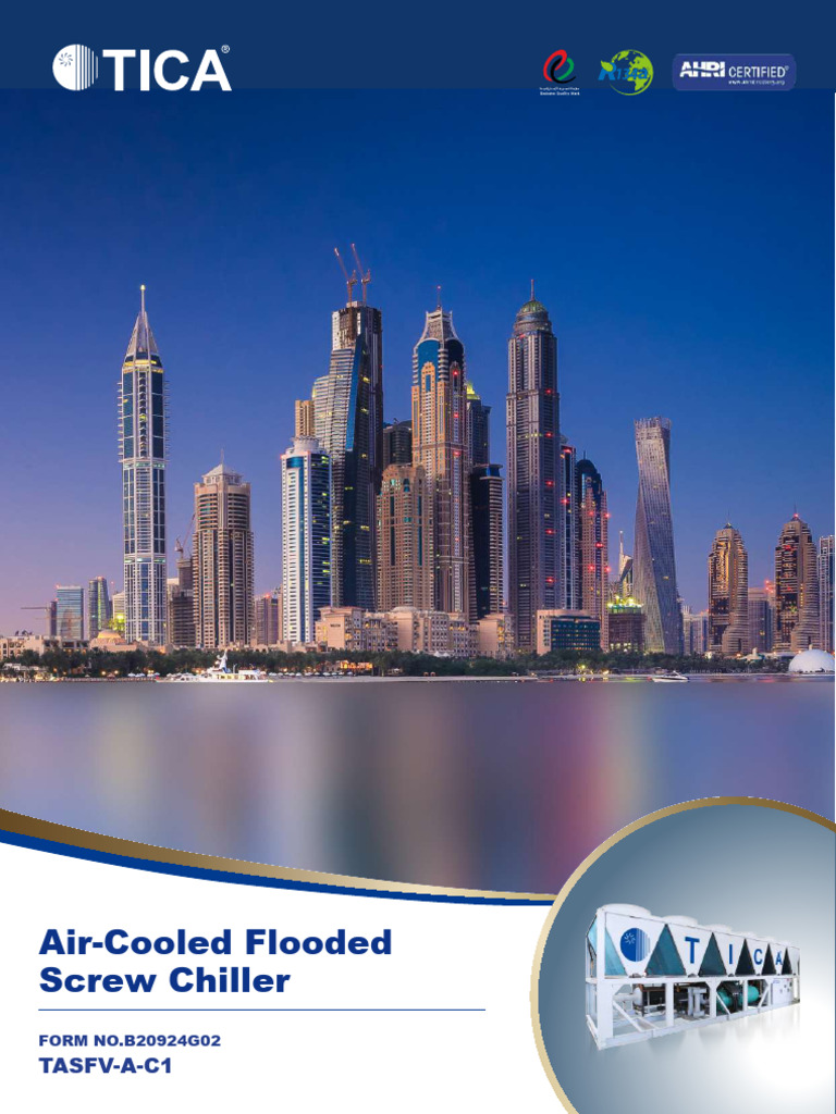TICA Air Cooled Flooded Screw Chiller | PDF | Heat Exchanger | Air ...