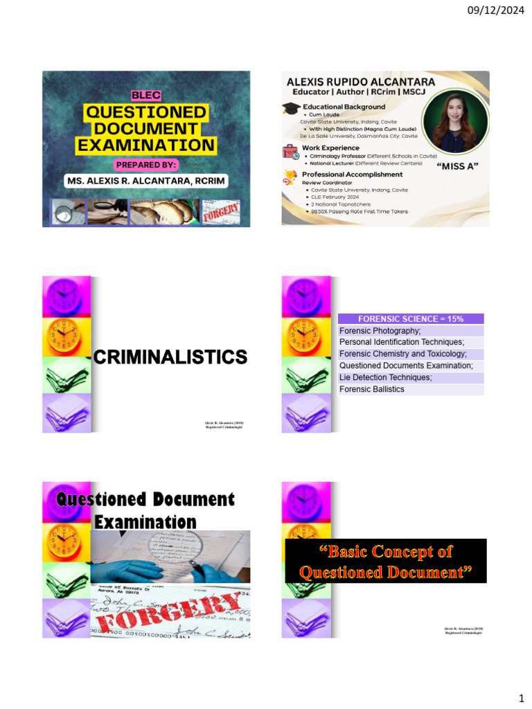 Forensic Document Examination Guide | PDF | Forensic Science | Signature