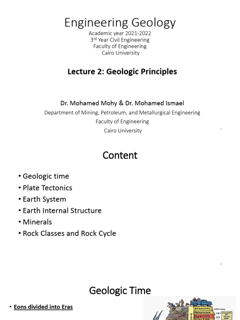 Lecture 2 - Geologic Principles | PDF | Rock (Geology) | Igneous Rock