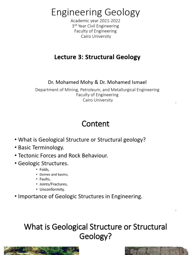 Lecture 3_Structural Geology | PDF | Deformation (Engineering) | Fault ...