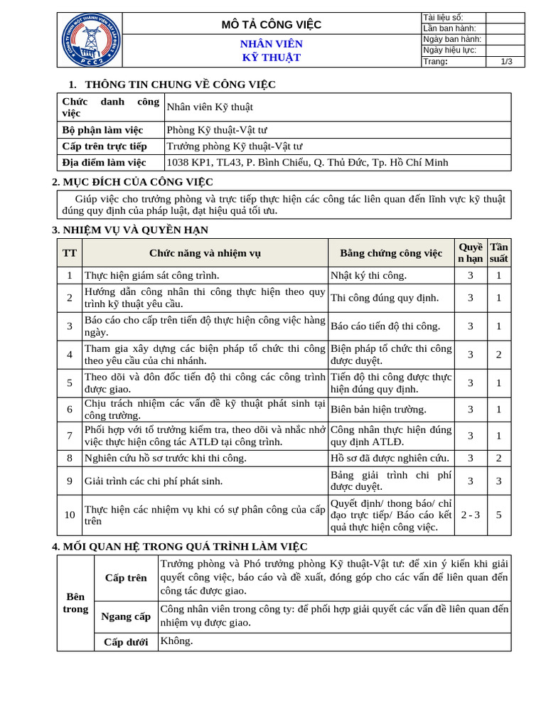 1.4.MTCV-NV. Ky Thuat | PDF