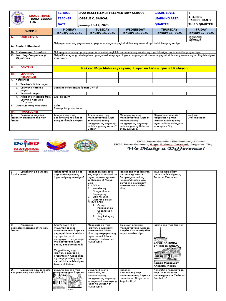 Dll-Arpan-3-Q3-Week-4 2024 | PDF