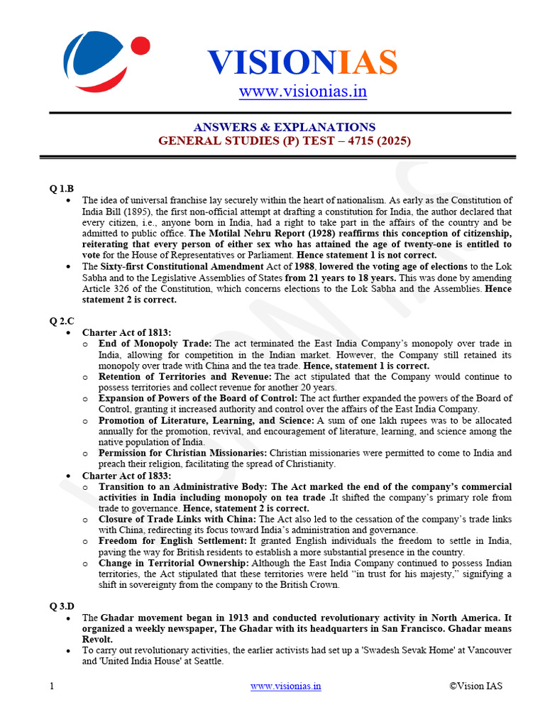 Vision CSP25T15SE freeupsc.org | PDF | Oath Of Office | Cloning