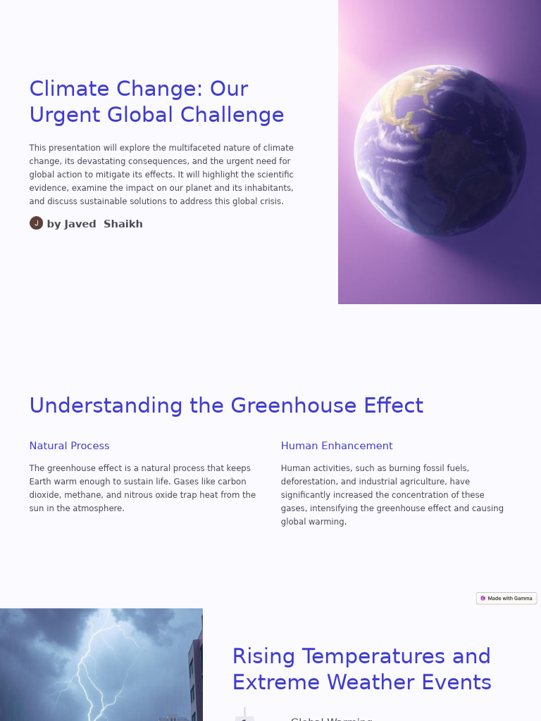 Climate-Change-Our-Urgent-Global-Challenge | PDF | Climate Change ...