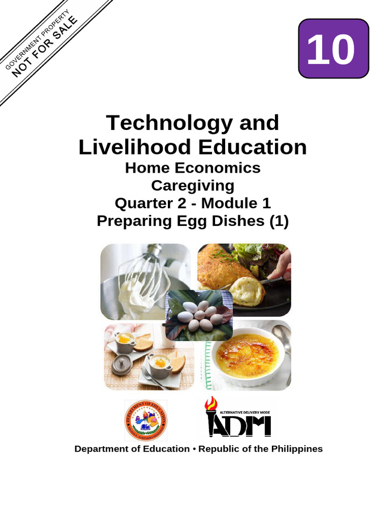 10 CAREGVING Q2M1 Tle10 - He - Caregiving - q2 - Mod1 - Preparingeggdishes (1) - v3 (40 Pages ...