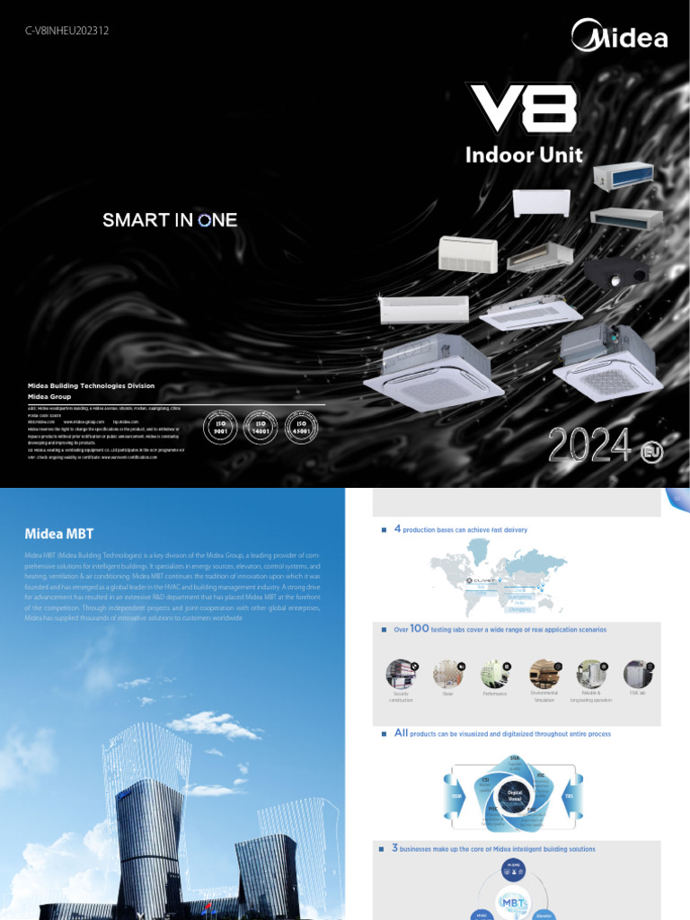 PD Midea V8-IDU-EU VRF Catalog With-HyperLink 2023 241229 220014 | PDF ...
