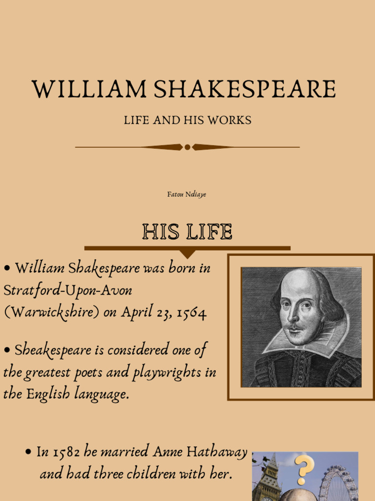 Shakespeare's Life, Works, and Recipes | PDF | William Shakespeare