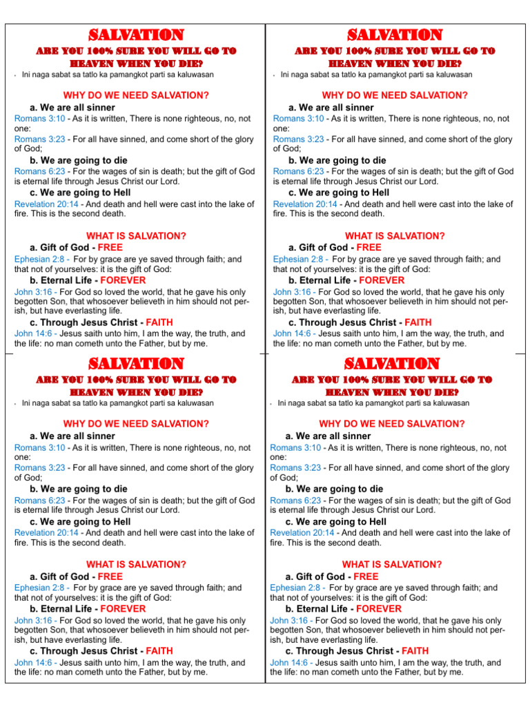 Understanding Salvation and Eternal Life | PDF | Eternal Life ...