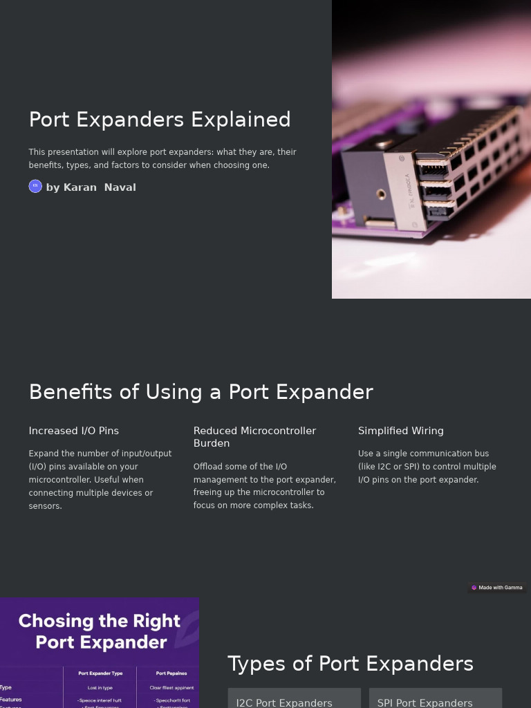 Port Expanders Explained | PDF