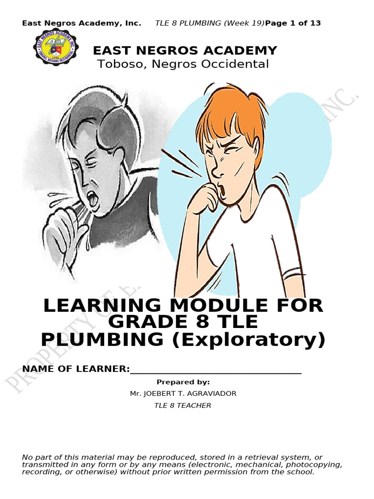 Grade 8 Plumbing Safety Procedures | PDF | Hazards | Occupational ...