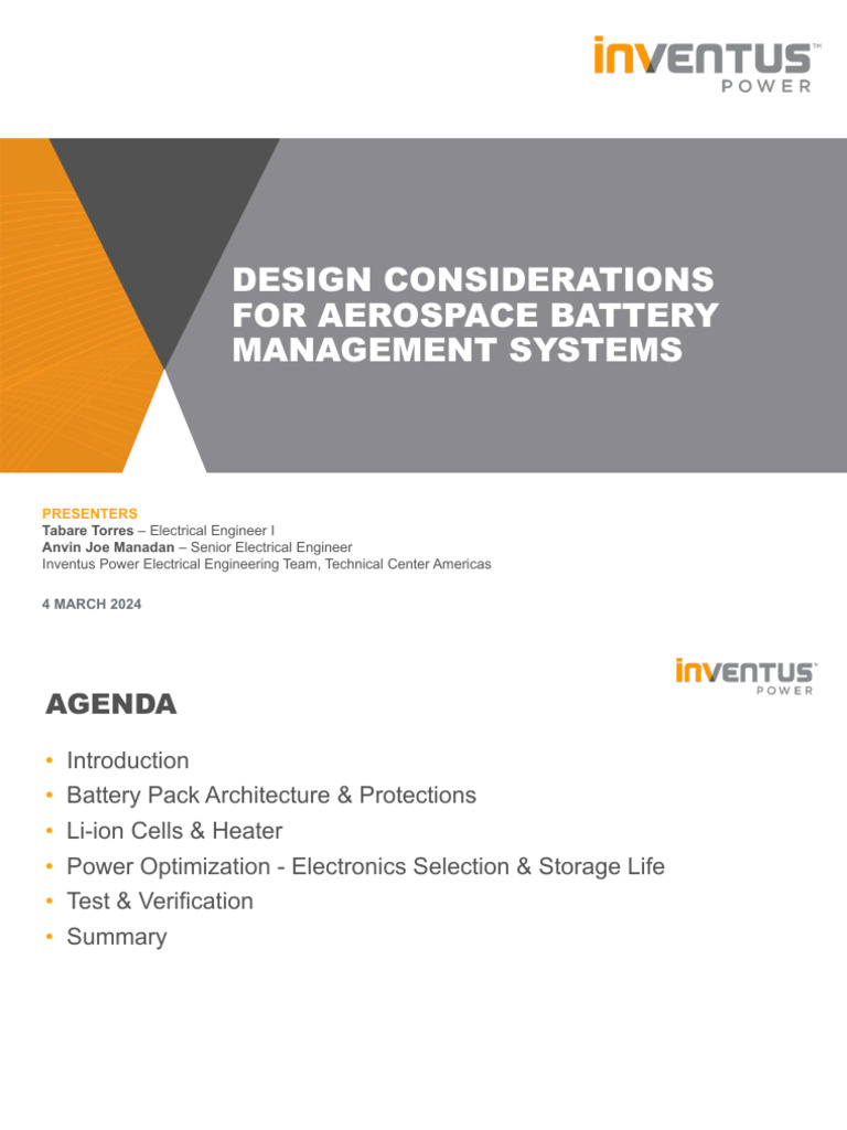 Challenges and Design Considerations For Battery Management Systems in ...