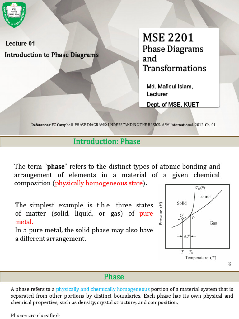 Introduction to Phase Diagrams | PDF | Phase (Matter) | Phase Diagram