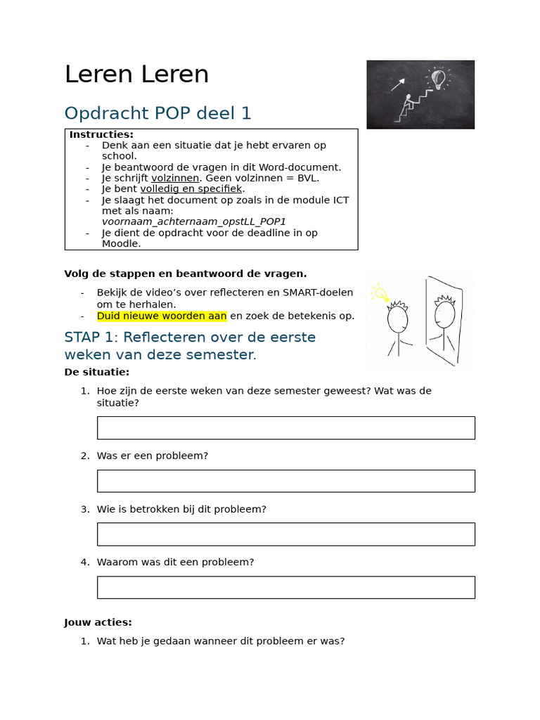 Voornaam Achternaam OPSTLL POP1 | PDF