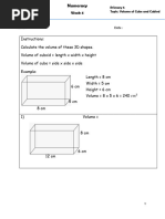 Volume of A Cuboid PDF | PDF