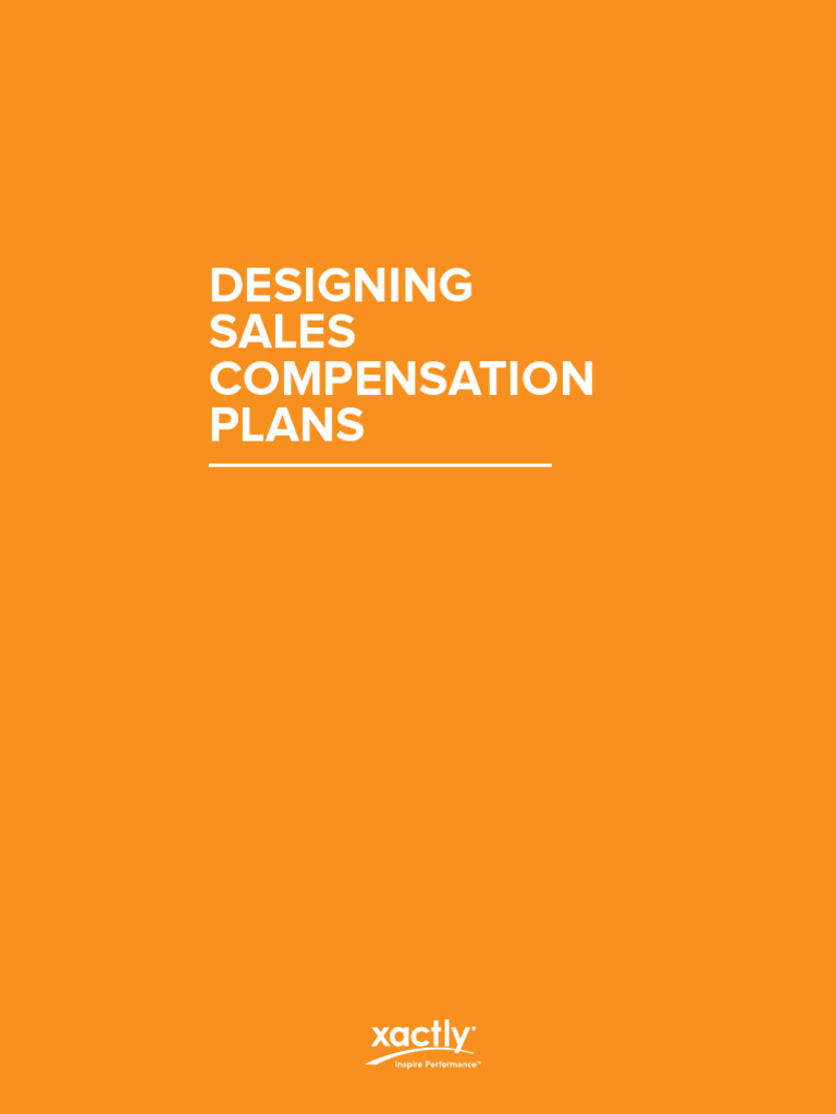 Designing Effective Sales Compensation Plans | PDF | Incentive | Sales