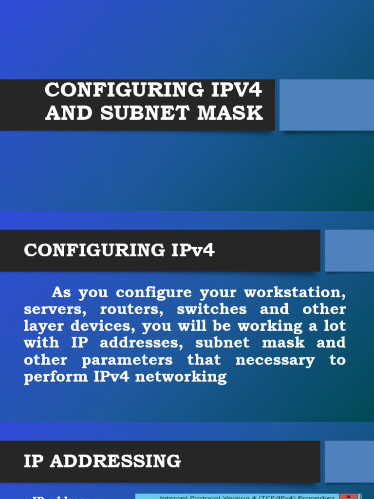 L1_CONFIGURING-IPV4-AND-SUBNET-MASK_Q3 | PDF | Ip Address | Communications Protocols
