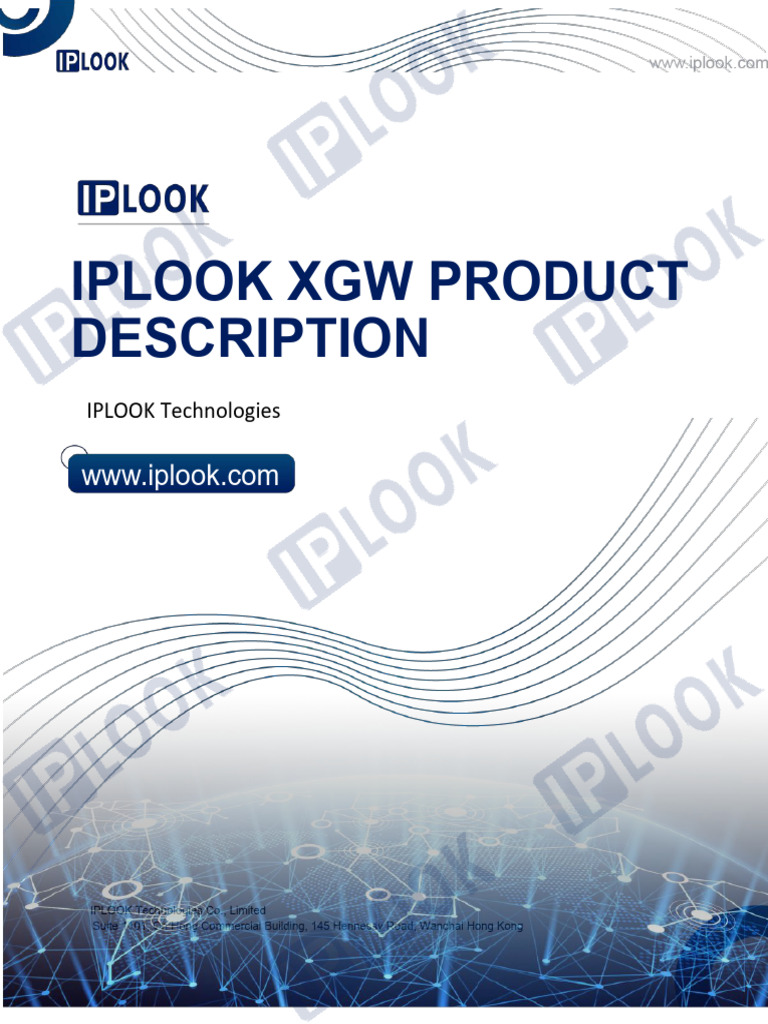 IPLOOK XGW Product Description | PDF | Ip Multimedia Subsystem | Telecommunications Standards