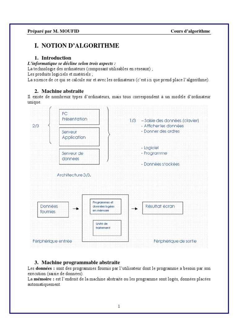 Cours Algorithme | PDF | Programme informatique | Programmation
