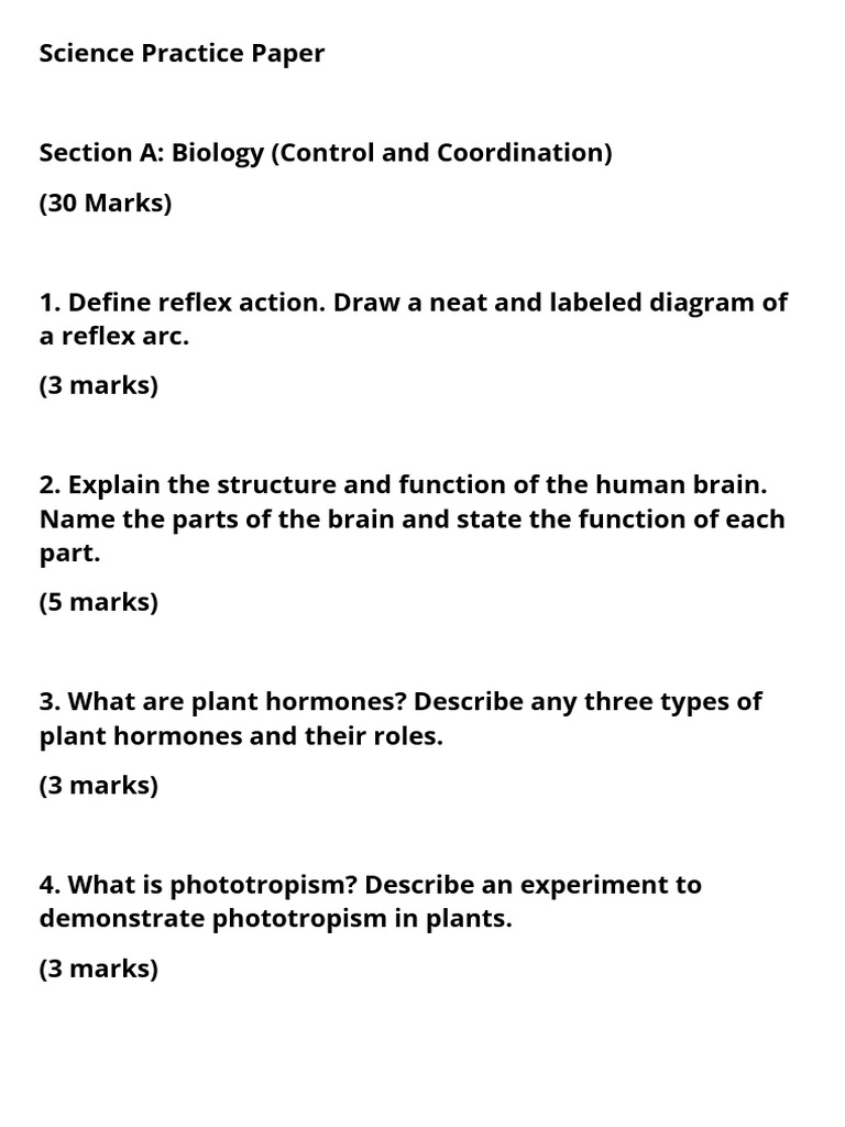 Science Practice Paper - 20241024 - 222455 - 0000 | PDF