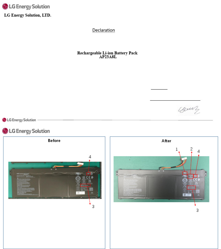 2024Y UN Declaration AP23A8L LGES | PDF