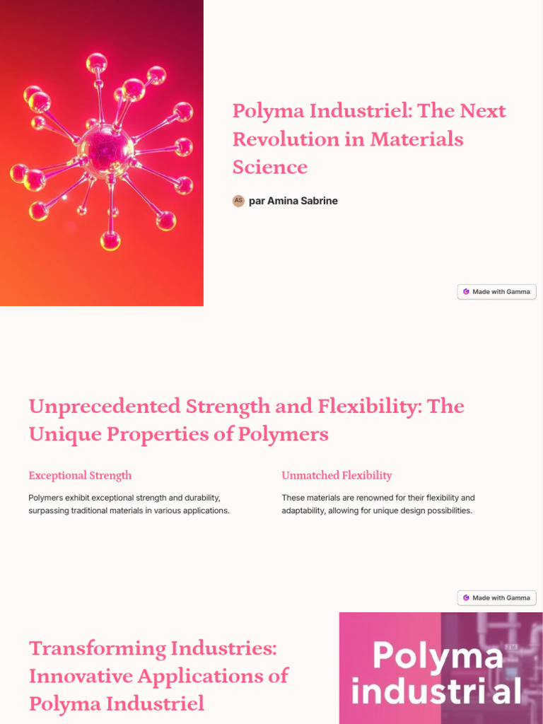 Innovative Polymer Applications | PDF