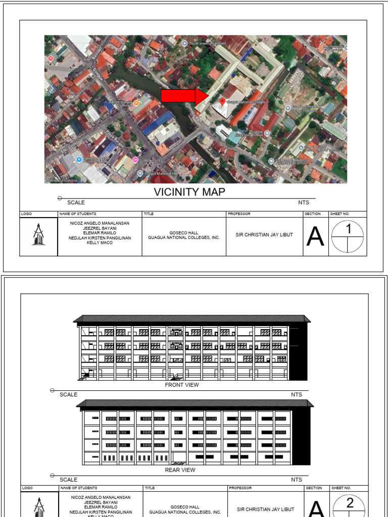 Guagua National Colleges Floor Plans | PDF