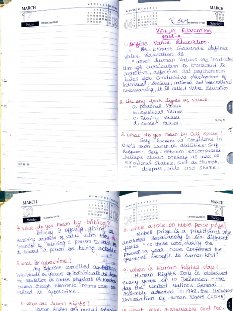 Value Education Notes | PDF