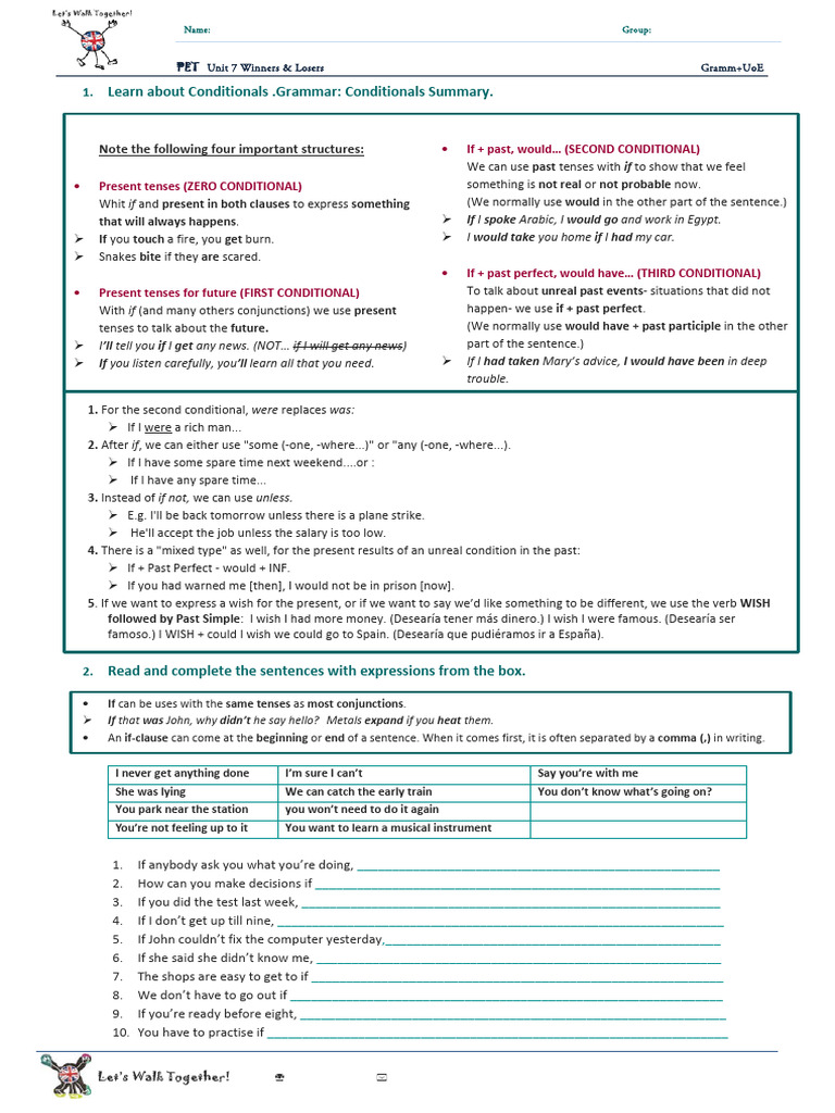 7.1 - Gram - Cond+Adv of Freq+UoE | PDF | Grammatical Tense | Linguistic Morphology
