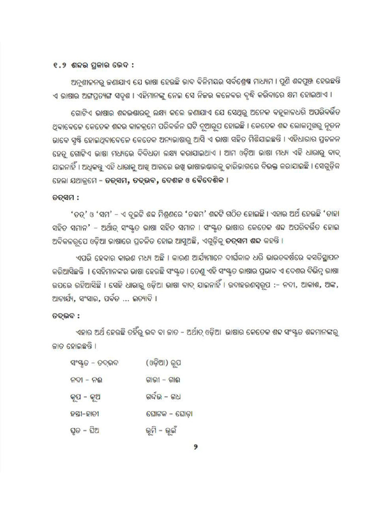 9th Class Odia Byakaran Page 2 | PDF