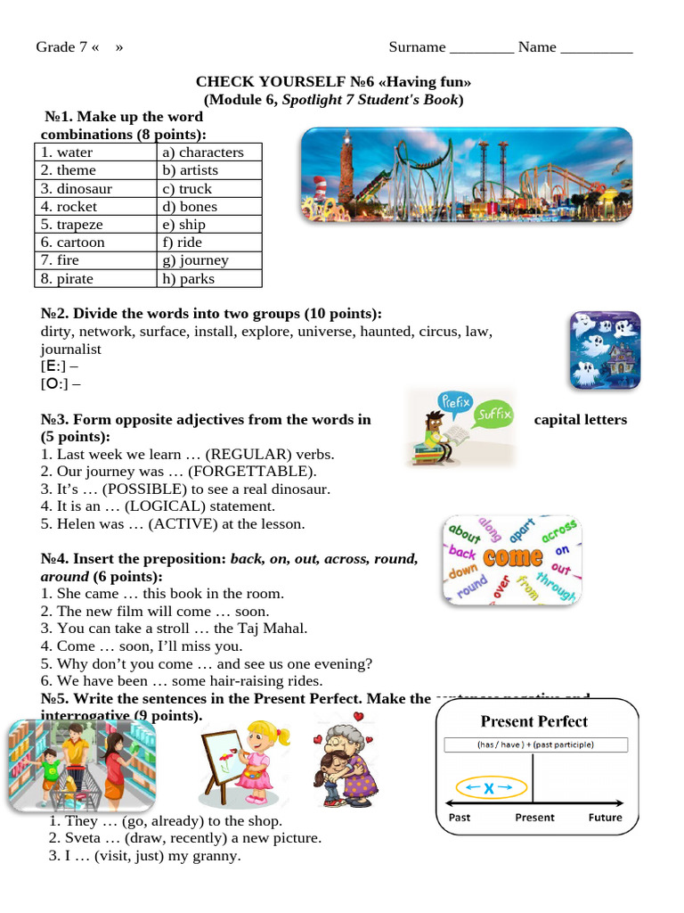 Grade 7 English Fun Activities Guide | PDF