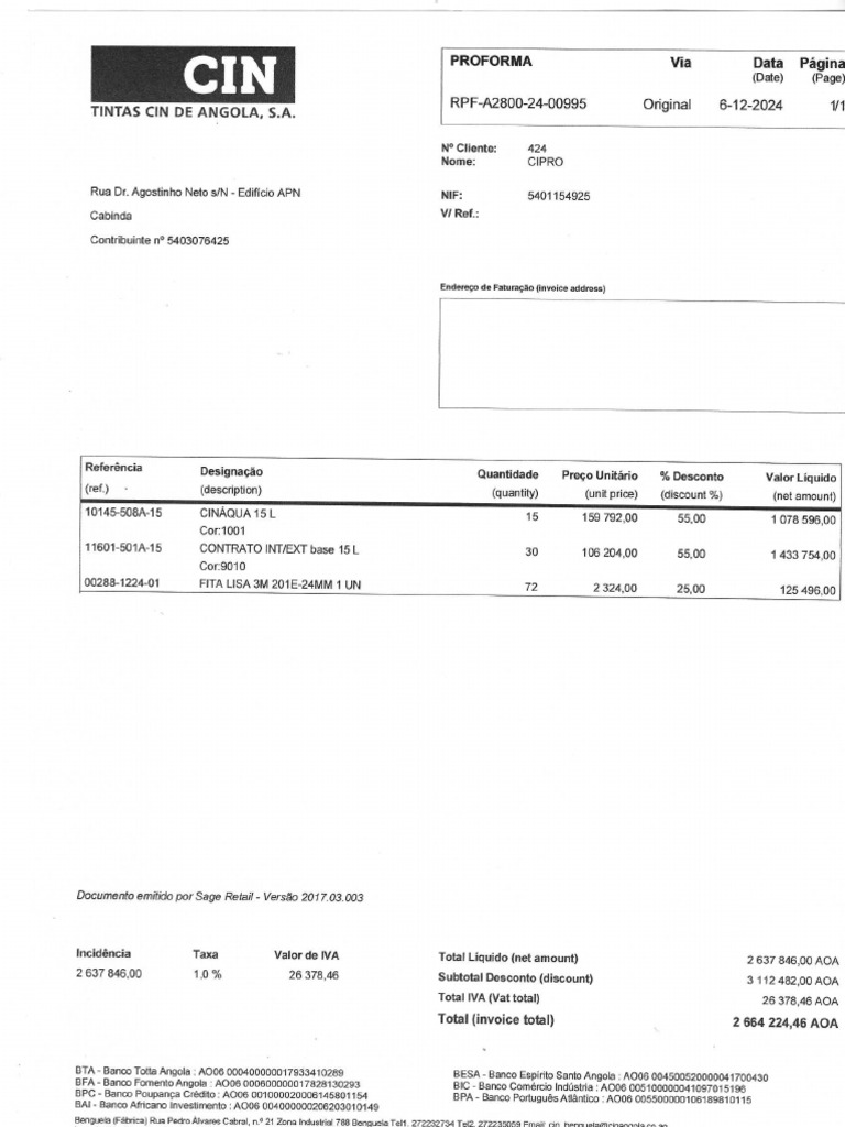 Proforma Cipro | PDF