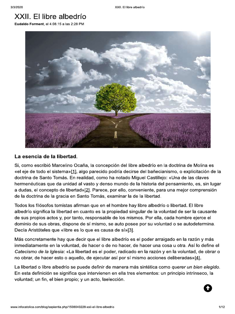 El Libre Albedrío | PDF