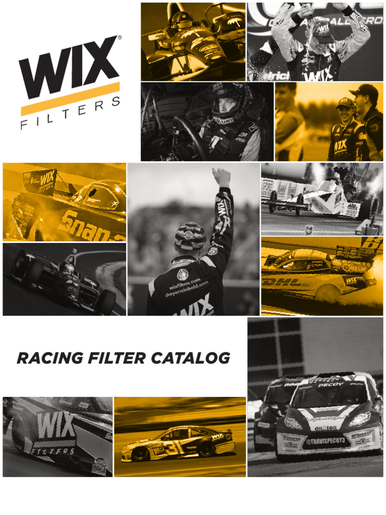 WIX Racing Filters Catalog Overview | PDF | Mechanical Engineering