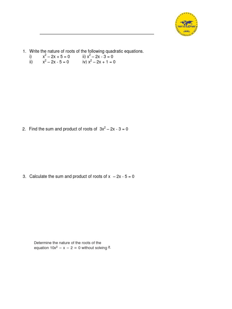 grade 10 exercises 4 parameters | PDF
