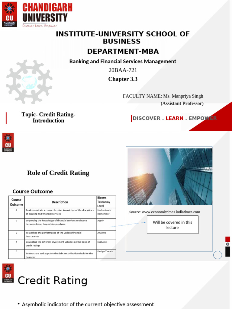 Understanding Credit Ratings in Finance | PDF | Credit Rating | Bond ...