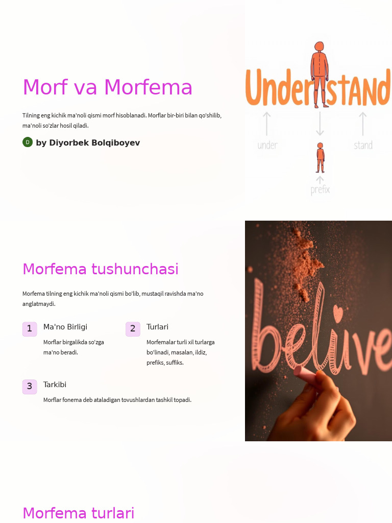 Morf Va Morfema | PDF