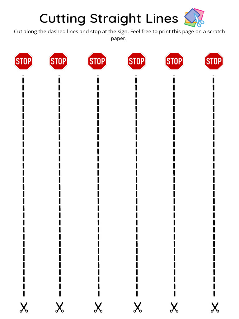 Cutting Straight Lines Instructions | PDF