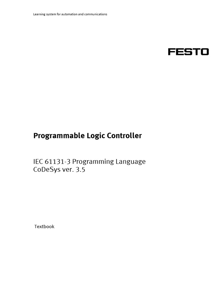 CoDeSys Version 3.5 Textbook Version 1.1 | PDF | Programmable Logic Controller | Computer ...