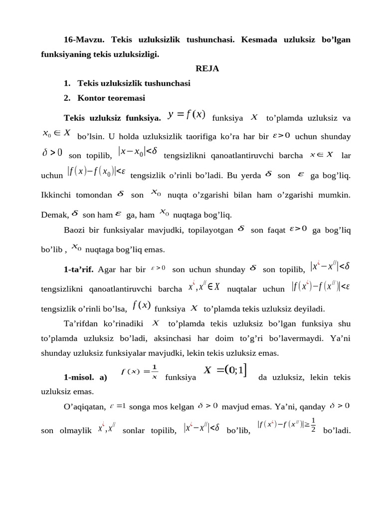 16 Mavzu Maruza | PDF