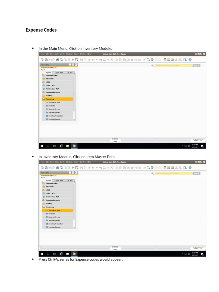 Exp Code - Process Note | PDF